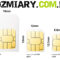 Rozmiary kart sim - wymiary nano sim, micro sim - rozmiary.com.pl